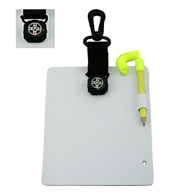 Promate Scuba Dive Underwater Writing Slate (7-1/4 inchx6) with Compass ...