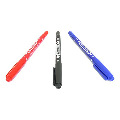Tattoo Pen Dual-Tip Skin Marker Piercing Marking Surgical Scribe 3 Pack ...