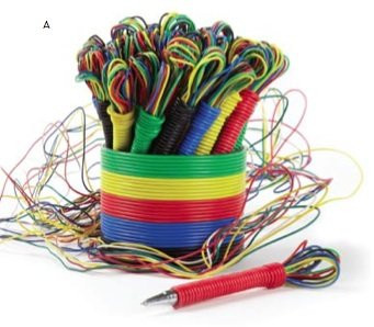 Recycled Coated Wire Pen by Two's Company - choice of colors, green ...