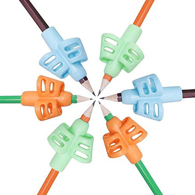 Pencil Grips Children Pen Writing Aid Grip Set Posture Training ...
