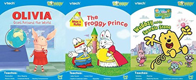 Vtech Bugsby Reading System 3 Book Bundle: Max and Ruby, Olivia, Wow ...