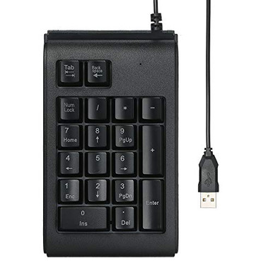 Docooler Mini Keyboard 19 Keys with USB Cable and LED Backlight ...