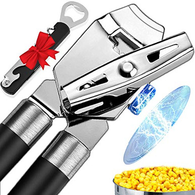 Manual Can Opener Best 4-in-1 Magnet HandHeld Durable Stainless Steel ...