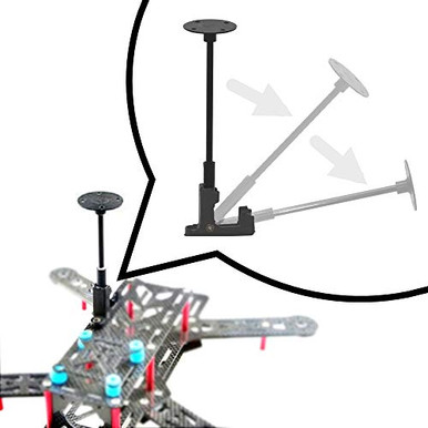 GoGoRc GPS Antenna Stand Mount Folding Seat Base Foldable Bracket ...
