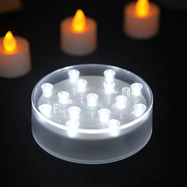 Simplelight 4" Light Base for Centerpieces-with 15 Super Bright White ...