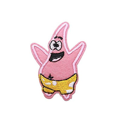 Spongebob lron on Patches, Patrick Morale Patches for Clothing Jeans ...