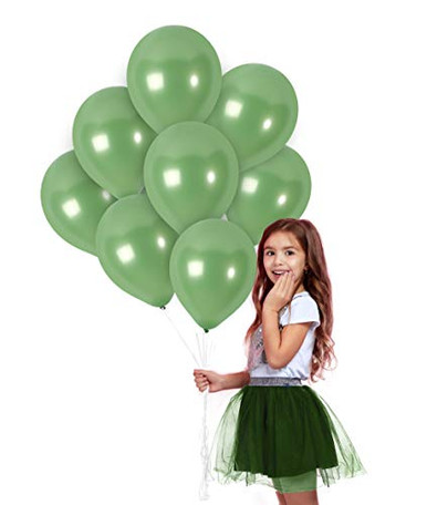 Metallic Sage Green Balloons 12 Inch - Olive Green Balloons 100 Pack ...