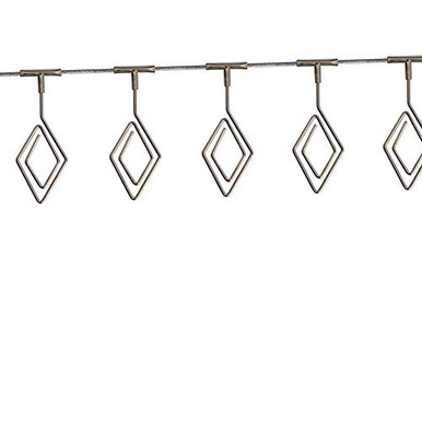 YES Time Multi-Purpose Steel Wall Hanging Display Cable Wire Rod with ...