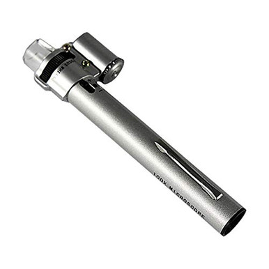 LED Lighted 100x Magnification Microscope Pen, Multi-function Portable ...
