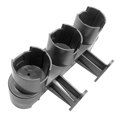 Wall Mount Storage Rack Holder Attachment Organizer with 5 Holes for ...