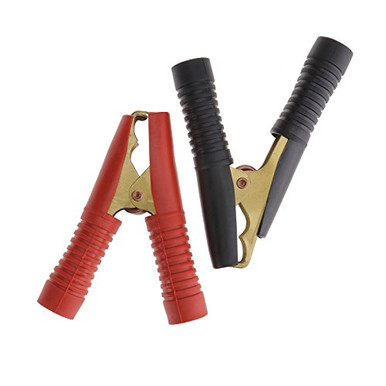 2x Crocodile Car Battery Clips HEAVY DUTY 200A Alligator Test Clamps ...