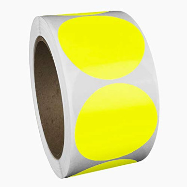 TheDotFactory. 2 Inch Permanent Color-Code Circle Stickers. 500 Dots ...