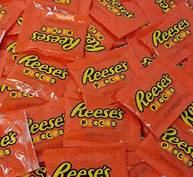 Reese's Pieces Peanut Butter Crunchy Shell Candy, Individually Wrapped ...