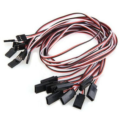 DORATA - 10 Pcs 3 Pin Male to Female RC Servo Extension Cord Cable 50cm ...