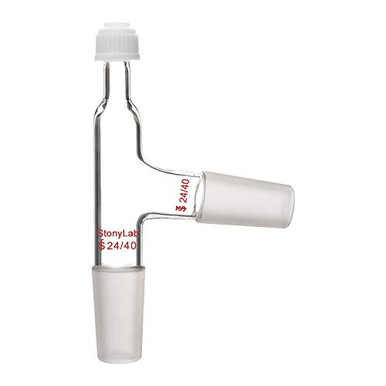 StonyLab 3 Way Distilling Thermometer Adapter with 24/40 Joints and ...