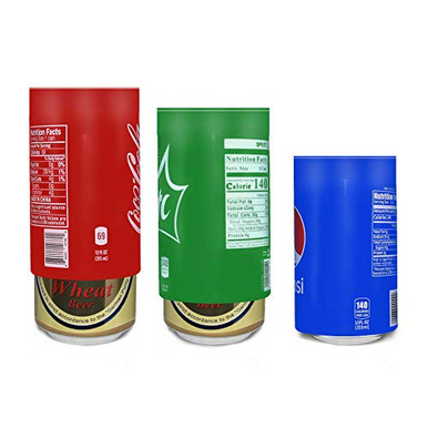 Beer Can Cover with Silicone Material 3 Pack Secret Cans Sleeve That ...