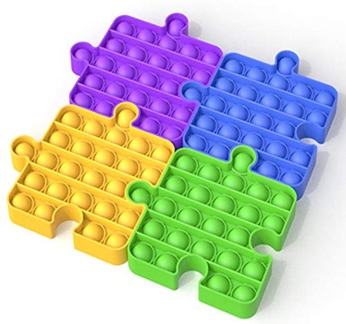 LEDAOU 4PCS Fidget Toys Bubble Sensory Fidget Toy Picture Puzzle Autism ...