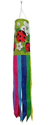 Majestic EPP Home and Outdoor 40-Inch Vibrant Fabric Ladybug and Flower ...