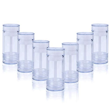 Plastic Deodorant Containers 8pcs Round Shape Bottom Filling Stick ...