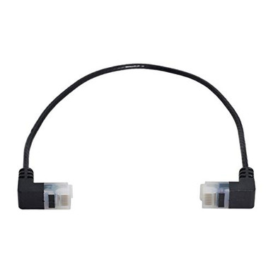 Cablecc Ultra Slim Cat6 Ethernet Cable RJ45 Down Angled 25cm UTP ...