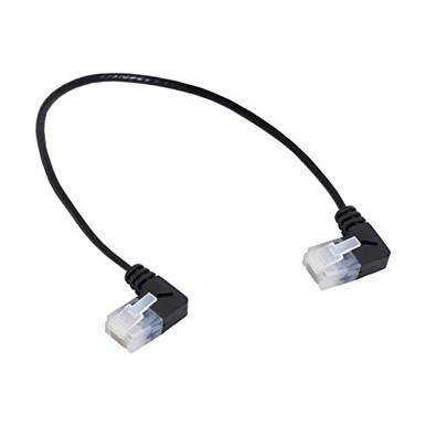 Cablecc Ultra Slim Cat6 Ethernet Cable RJ45 Left Angled 25cm UTP ...