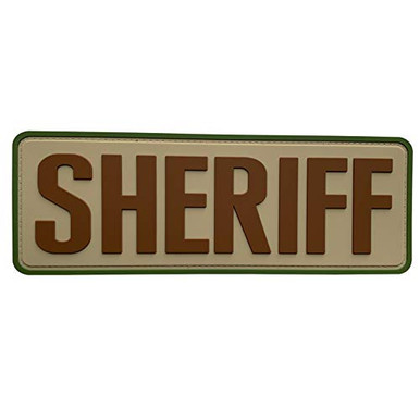 uuKen Large Sheriff Patch 8.5x3 inches Tan Camo Sheriff Department ...