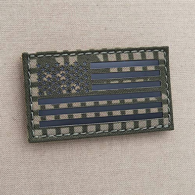 Desert Night IR USA American Flag 3.5x2 IFF Tactical Morale Touch ...