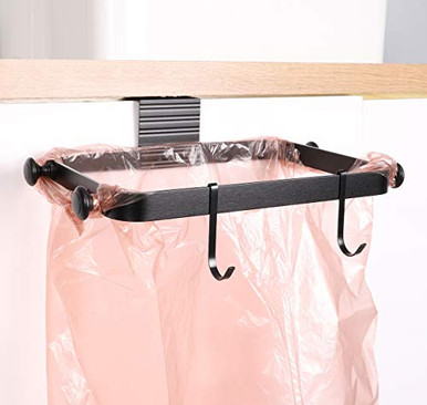 lanliebao Bag Holder Over The Cabinet Door Pantry Door Garbage Trash ...