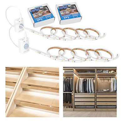 Motion Sensor Strip Light - Rechargeable LED Strip Closet Light ...