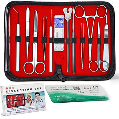 20 Pcs Advanced Biology Dissecting Dissection Kit Set with Scalpel ...