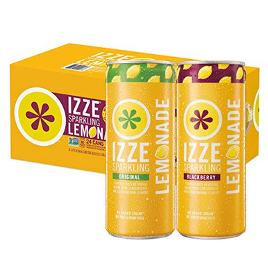 Izze Sparkling Water Lemonade Variety Pack 24/8.4 Fl Oz Cans NET Wt ...