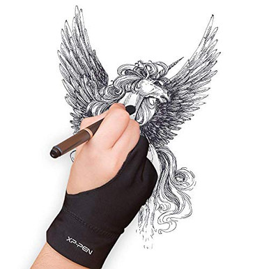 Tablet Glove XP-PEN Two-Finger Glove for Drawing Pen Display Writing ...