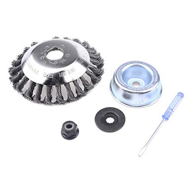 Geesatis Derusting Weeding Wheel 6 inch Wheel Brush Disc Trimmer Head ...