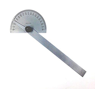 HHIP 4901-0015 Round Head Shape Steel Protractor, USA Made ...