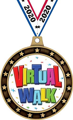 Virtual Walk Universe Star Medals, 2.5 inch Gold Virtual Walk Medal ...