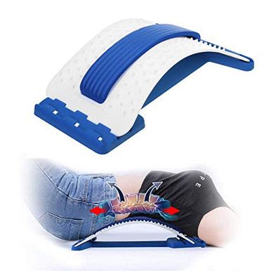 Back Stretcher,Lumbar Support Device Adjustable Back Massager Spine ...