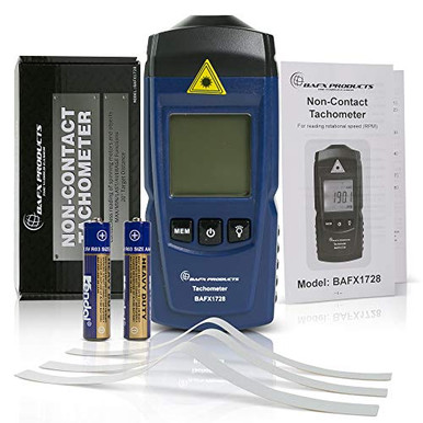 BAFX Products Handheld Infrared Light Non Contact Digital RPM ...