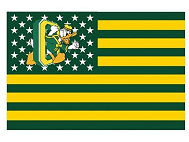 Oregon Duck Nation stars and stripes Fly banners flag 3ftx5ft ...