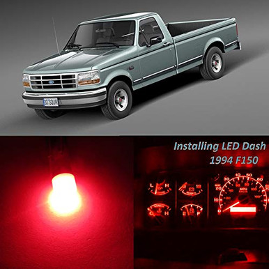 WLJH Super Red Dash Cluster Instrument Panel Gauge Speedometer ...