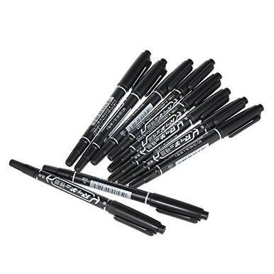 zroven 10Pcs Double-headed Tattoo Skin Marker Pen Tattooing Piercing ...