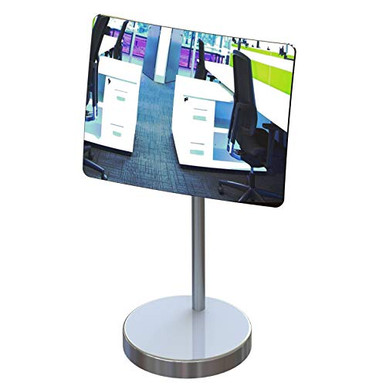 Desk and Cubicle Mirror to See Behind You, Silver Stand with Detachable ...