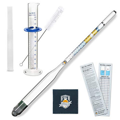 Fermentaholics Triple Scale Hydrometer Test Kit Hydrometer Test Jar Kit ...