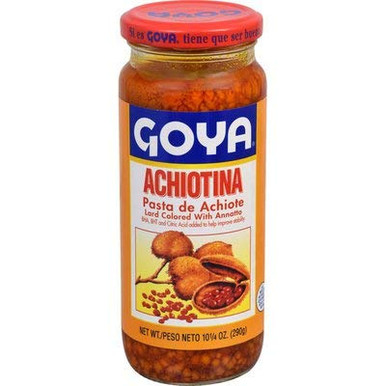 Goya Achiotina Pasta de Achiote, Lard Colored with Annatto, 10.25 Oz ...