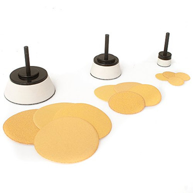 15 Piece Sanding Disc and Soft Foam Mandrel Set 1 inch, 2 inch and 3 ...