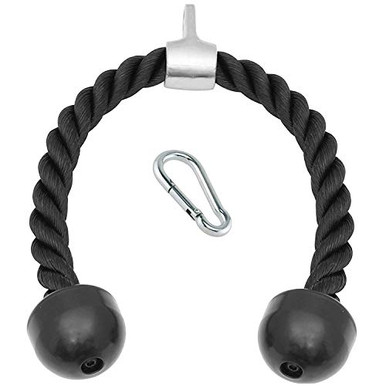Tricep Rope Attachment Cable Machine Handle Fitness Pulldown Triceps ...