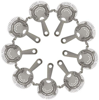 WUWEOT 9 Pack Cocktail Strainer, 4-Prong Stainless Steel Bar Strainer ...