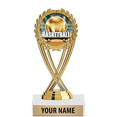 5.5 inch Gold Basketball Stars Trophies, Custom Olympia Basketball ...