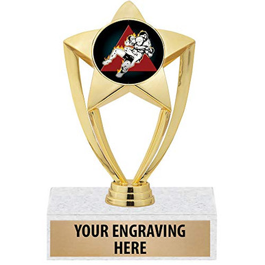 Crown Awards 6 inch Gold Jiu Jitsu Trophy - Jiu Jitsu Star Trophy Prime ...