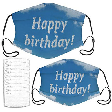 Face Mask Cloud Sky Text Message Concepts Writing Kids and Adults Masks ...
