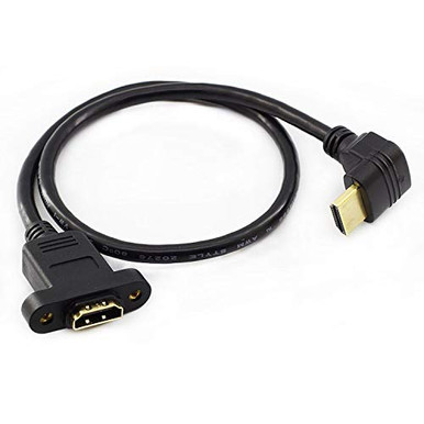 Upper Bend HDMI Extension with Screw Hole 4kx2k high Definition a Male ...
